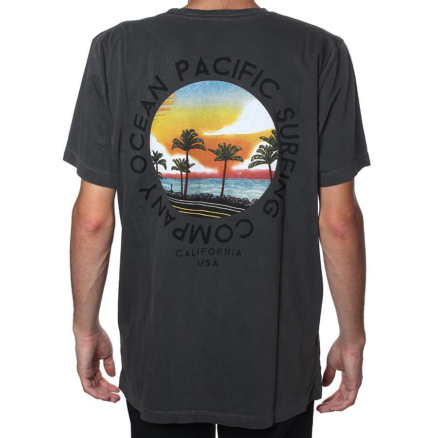 Camiseta Ocean Pacific Surfing Company Preto Vintage - Rock City