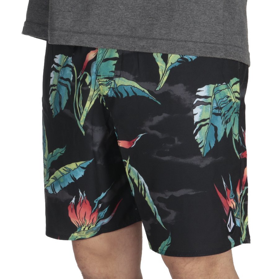 Bermuda Volcom Birds Of Raradise Preto - Rock City