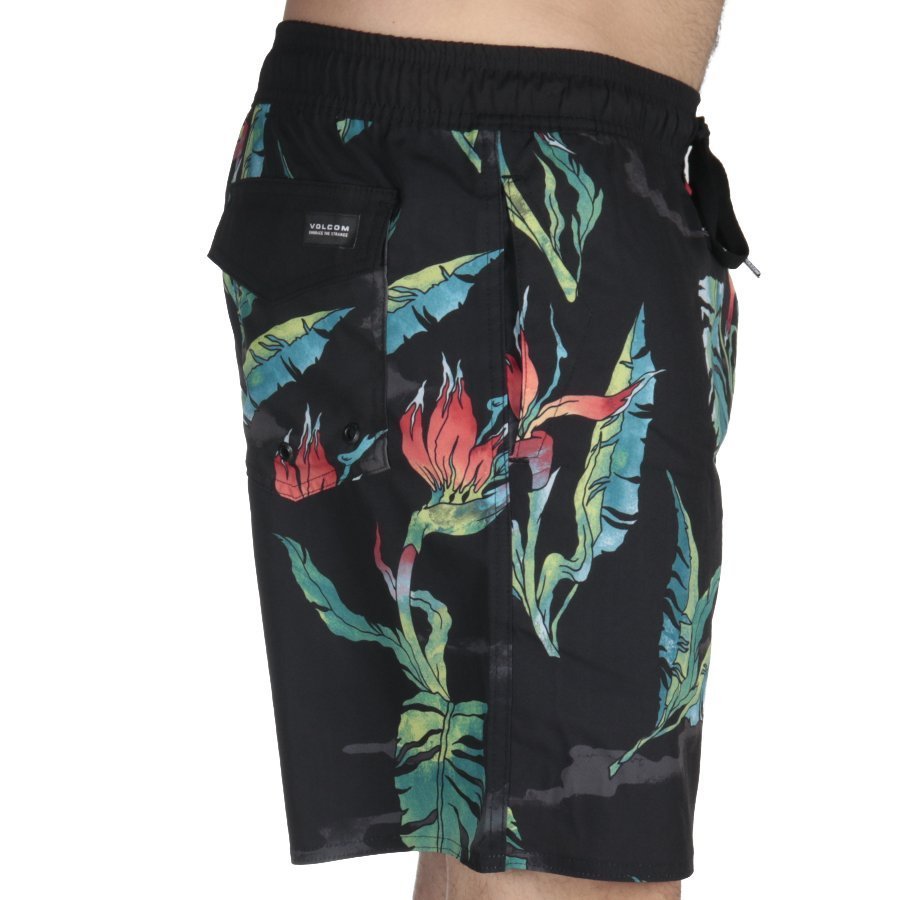 Bermuda Volcom Birds Of Raradise Preto - Rock City