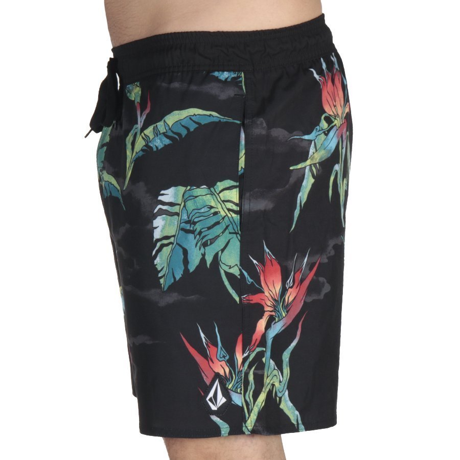 Bermuda Volcom Birds Of Raradise Preto - Rock City