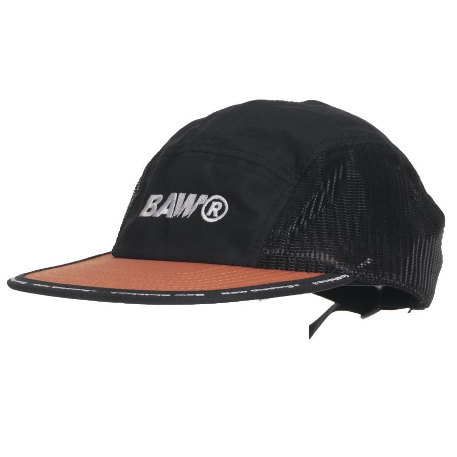 Boné Baw Five Panel Preto/Laranja - Rock City