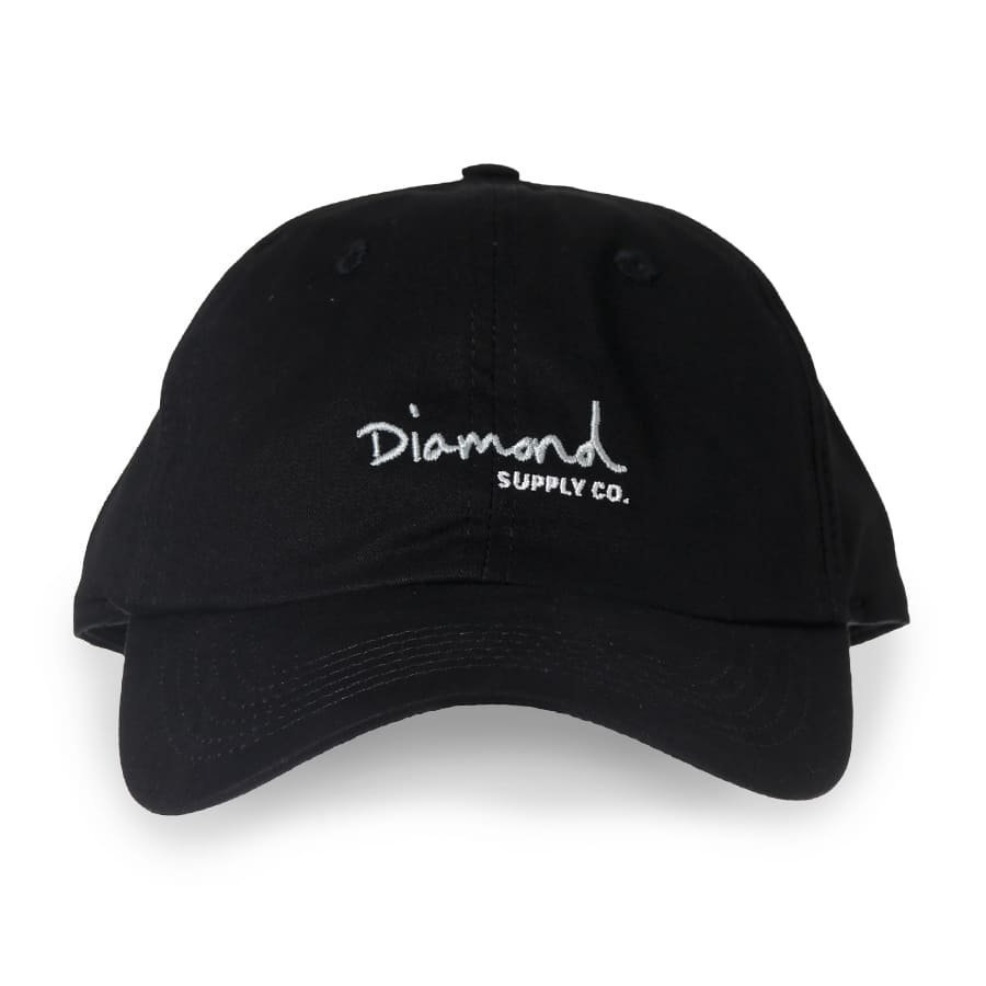 Boné Diamond Og Script Dad Hat Preto - Rock City