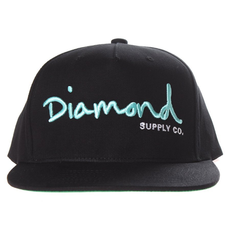 Boné Diamond OG Script Preto - Rock City