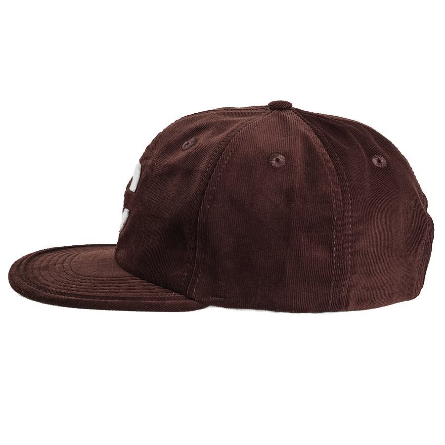 Boné Plano C. Desestruturado Em Cotelê Marrom - Rock City