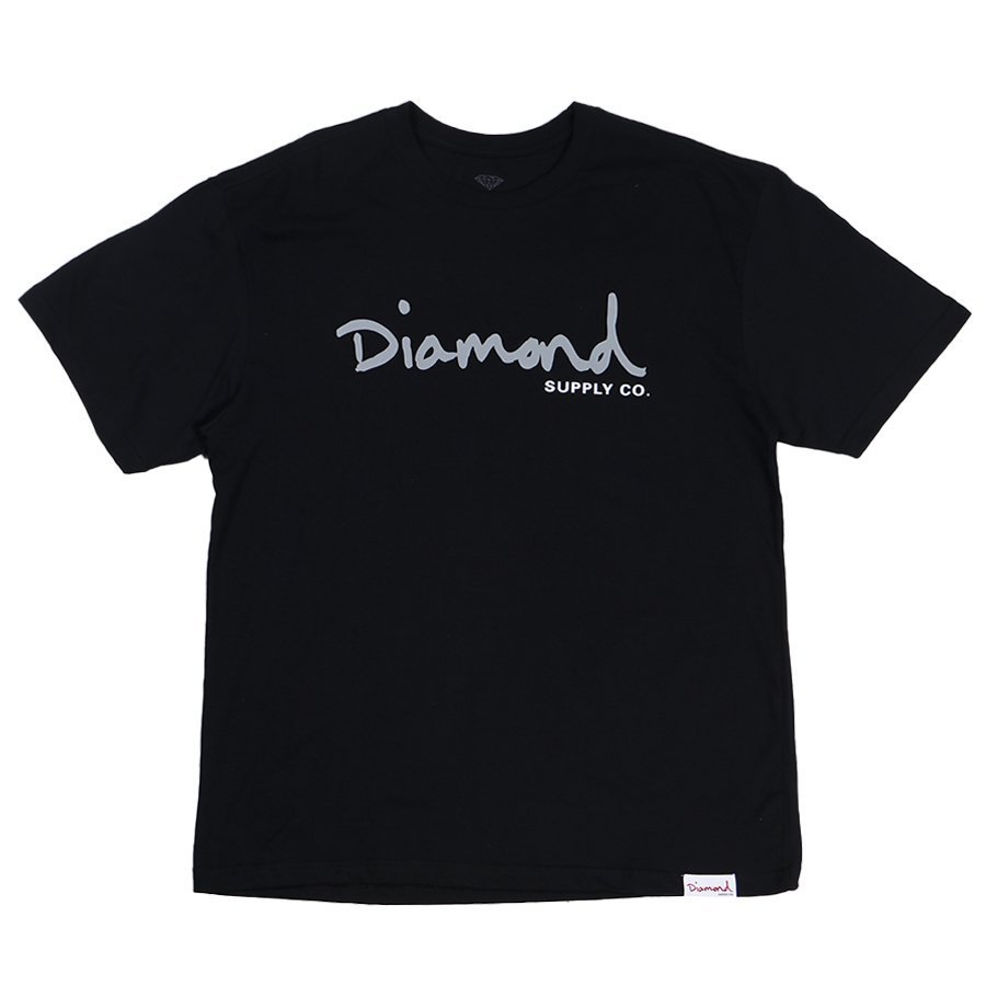 Camiseta Diamond Og Script Preto - Rock City