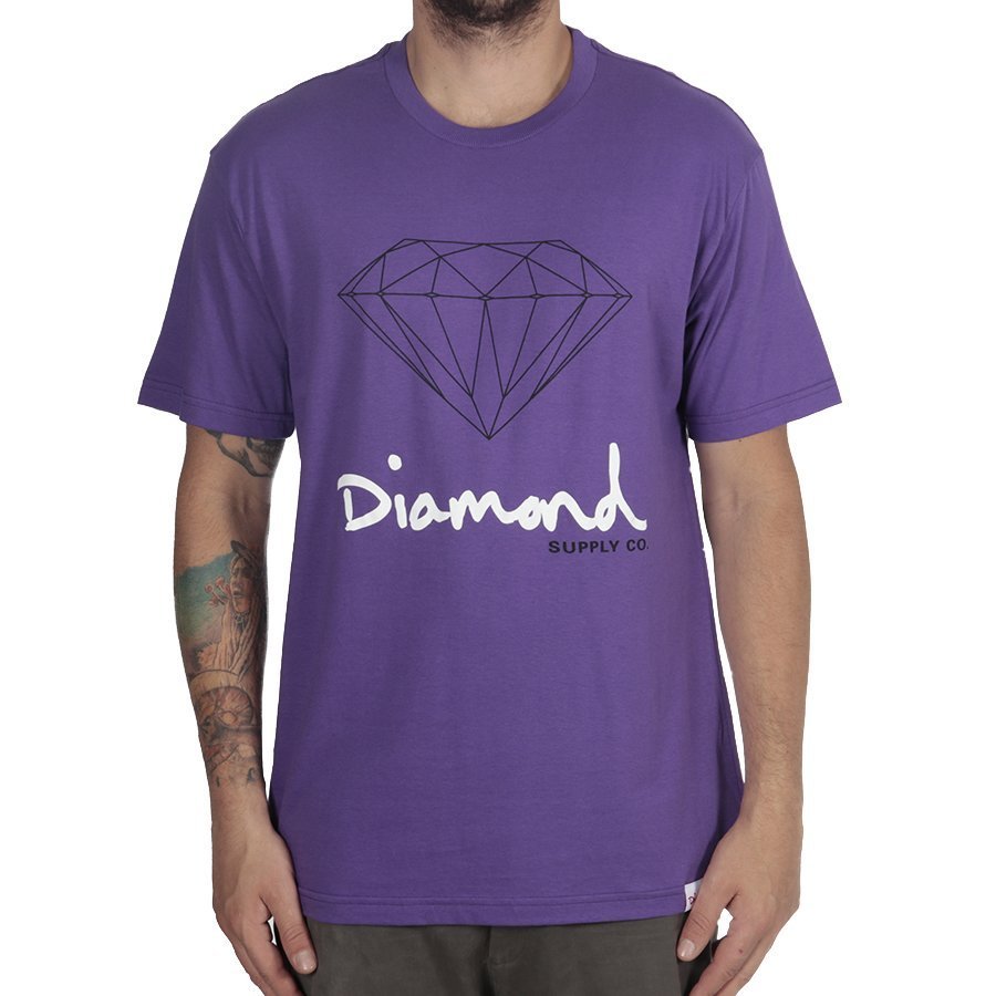 Camiseta Diamond Og Sign Roxo - Rock City