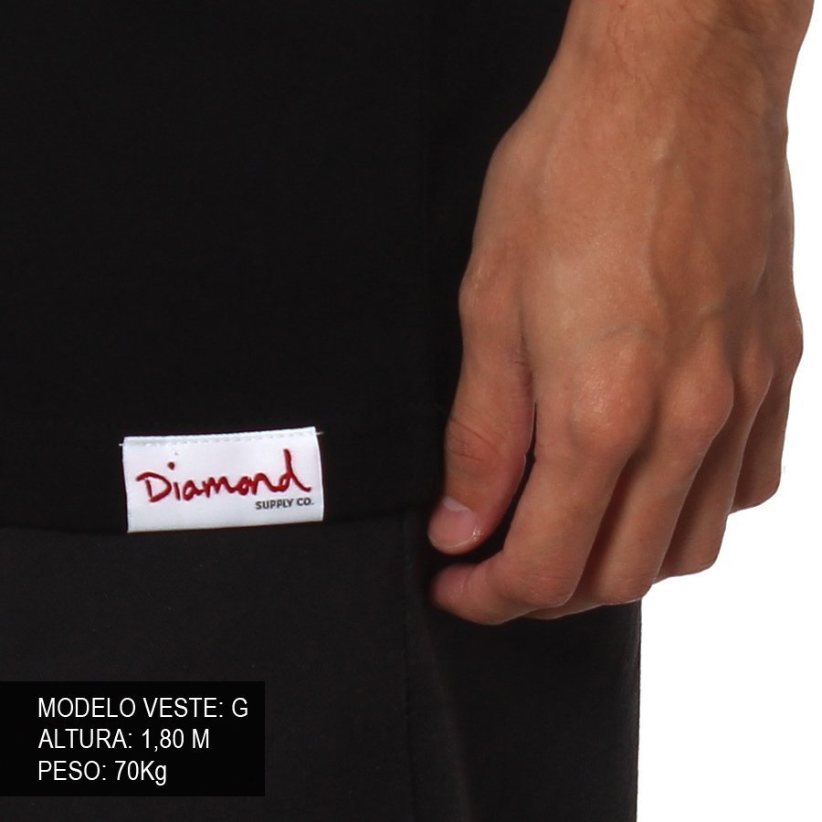 Camiseta Diamond Sign Language Preto - Rock City