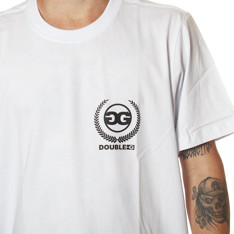 Camiseta Double-G Mini Logo Branco - Rock City