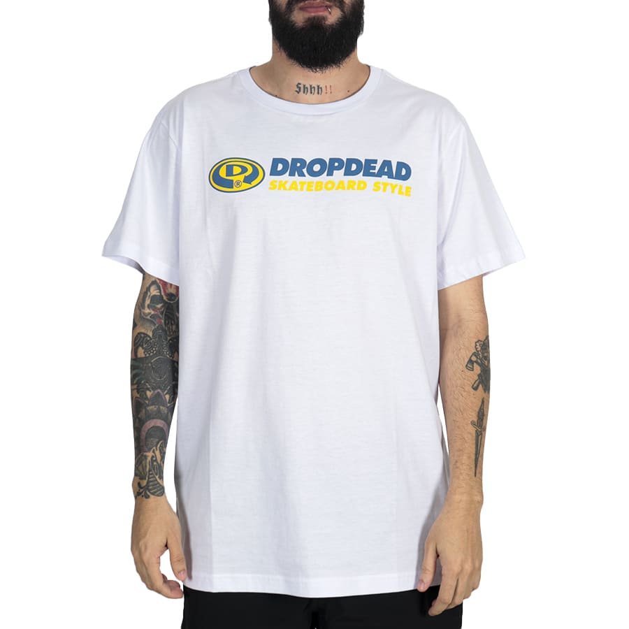 Camiseta Drop Dead Dd Style Flat Branco - Rock City