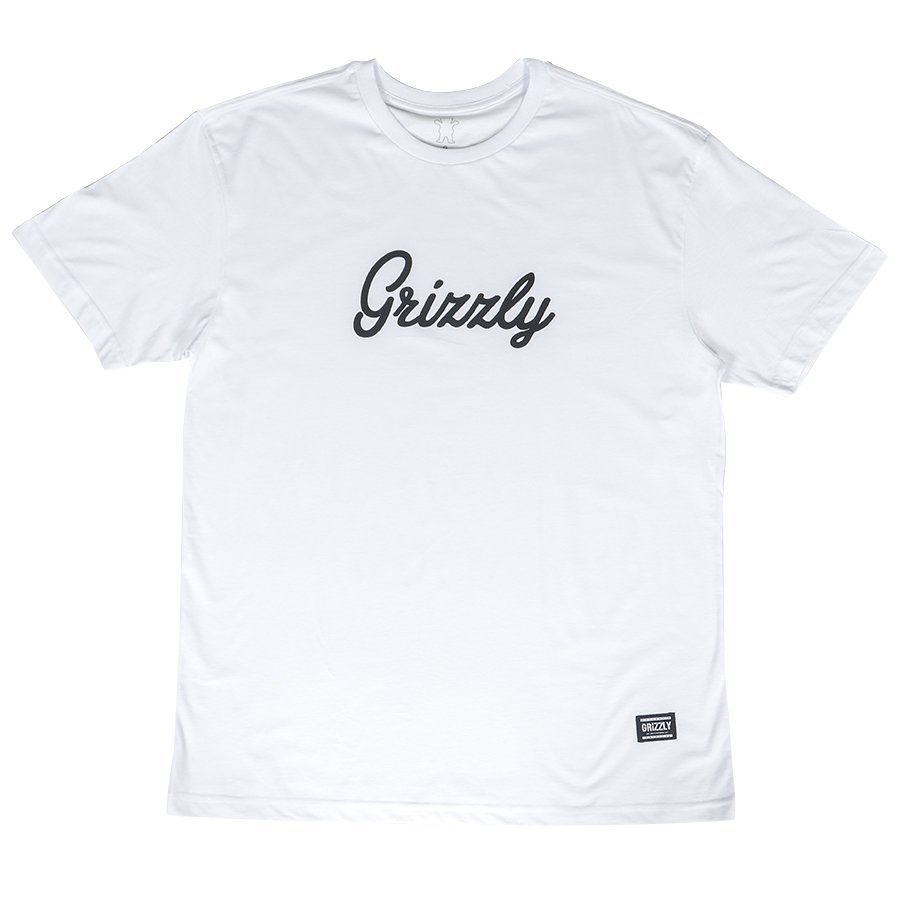 Camiseta Grizzly Script Logo Branco - Rock City