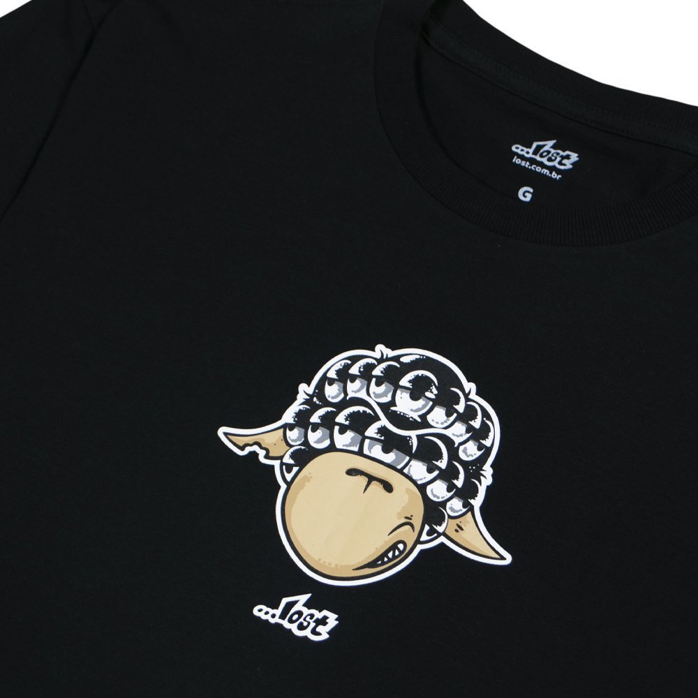 Camiseta Lost Crazy Sheep Preto - Rock City