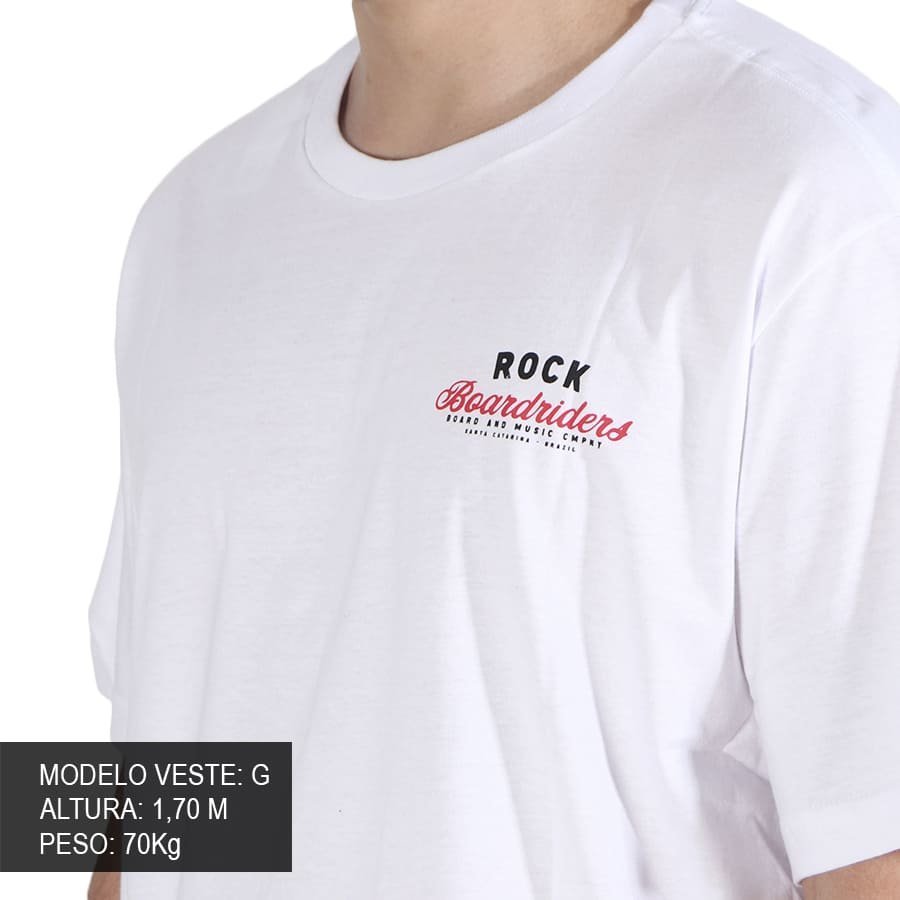 Camiseta Rock City Boardriders Branco - Rock City