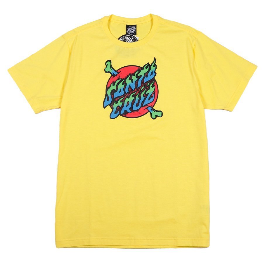 Camiseta Santa Cruz Death Party Dot Amarelo - Rock City