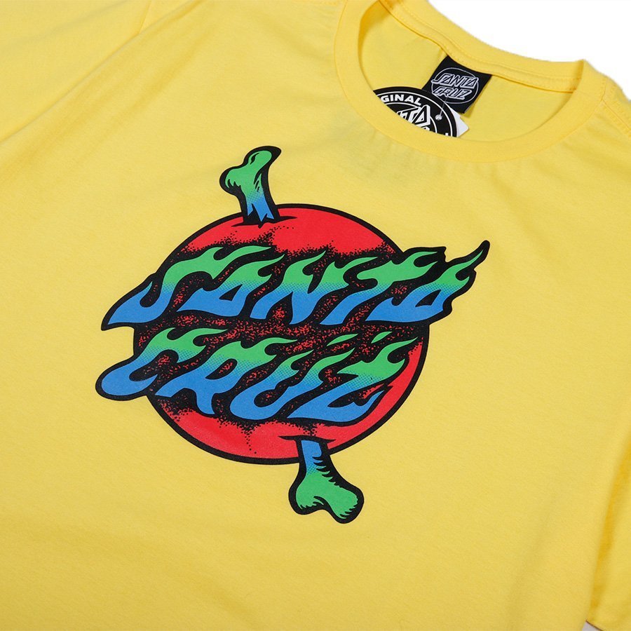 Camiseta Santa Cruz Death Party Dot Amarelo - Rock City