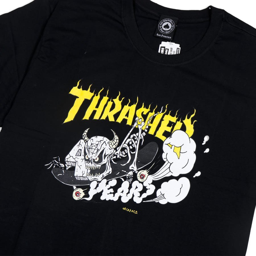 Camiseta Thrasher Neckface 40 Years Preto - Rock City