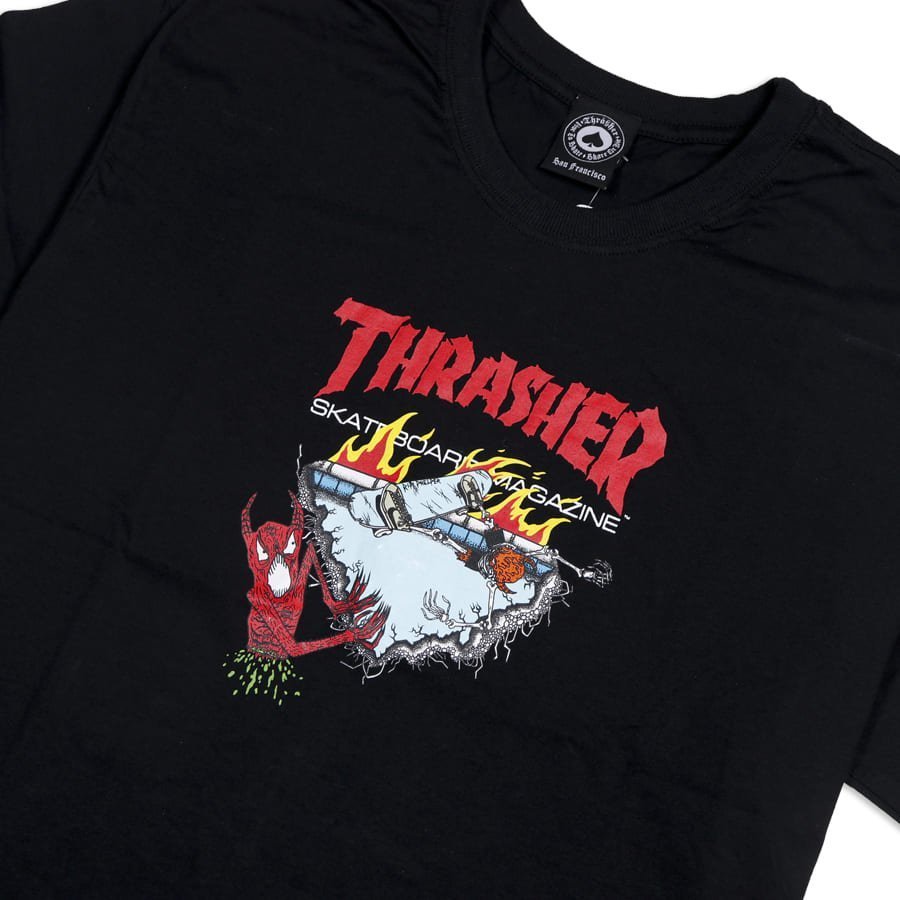 Camiseta Thrasher Neckface 500 Preto - Rock City