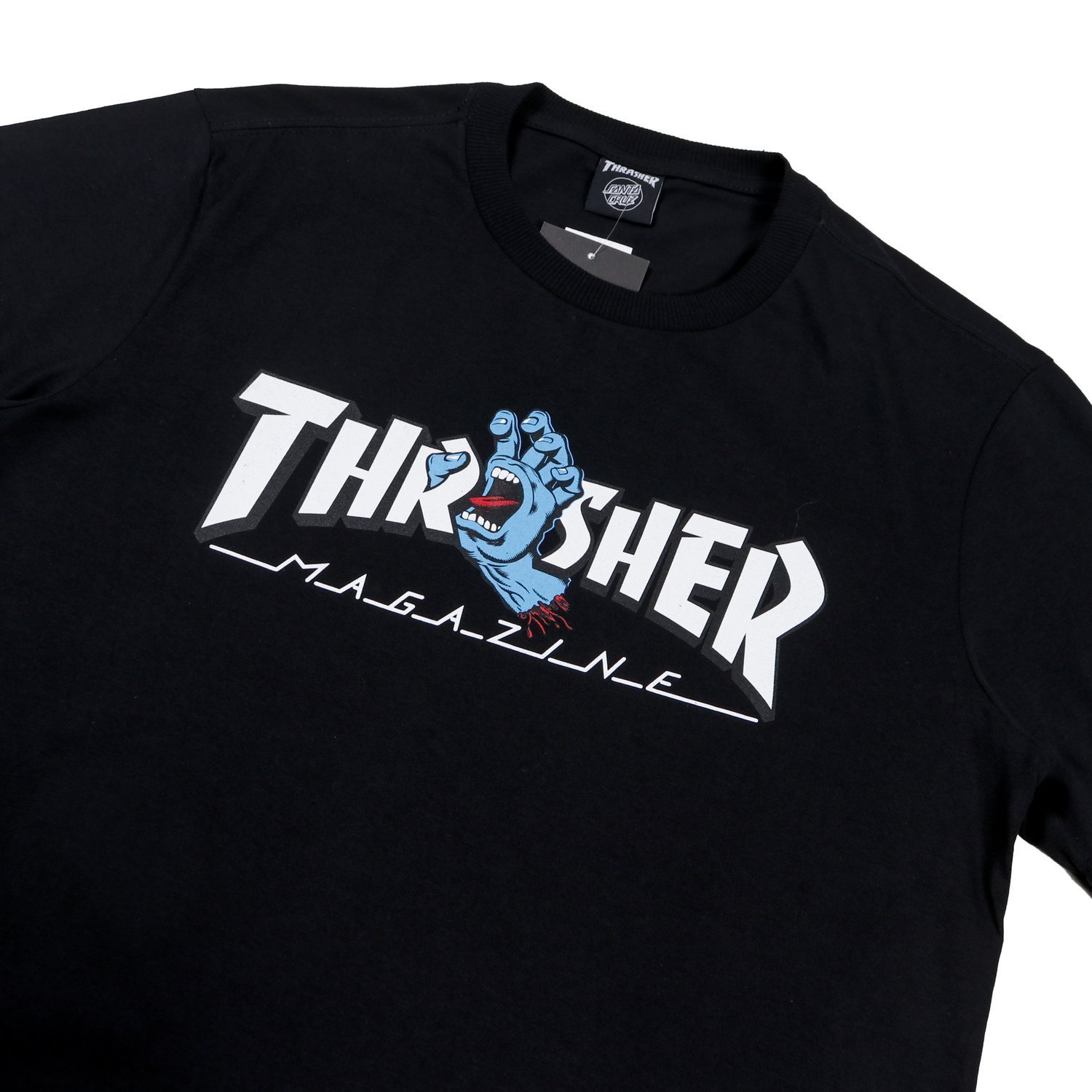 Camiseta Thrasher X Santa Cruz Screaming Logo Collab Preto - Rock City