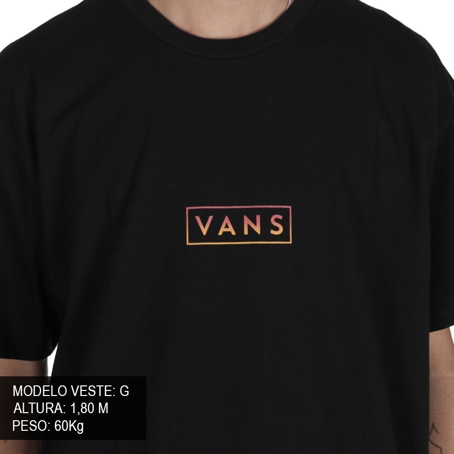 Camiseta Vans Classic Easy Box Preto - Rock City