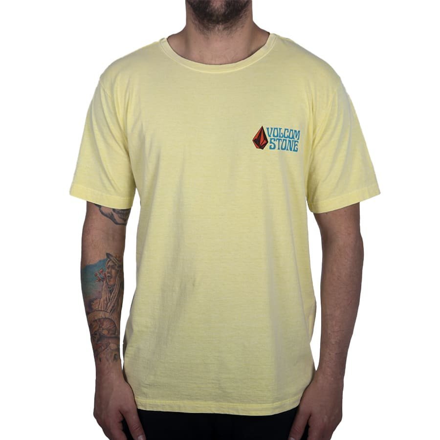 Camiseta Volcom Esp Mc Mysterytubes Amarelo - Rock City