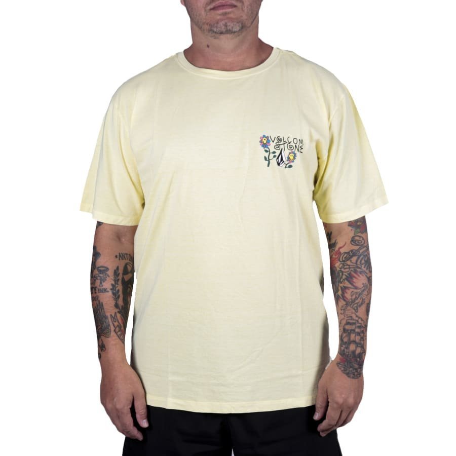 Camiseta Volcom Esp Mc Spirit Animal Amarelo - Rock City