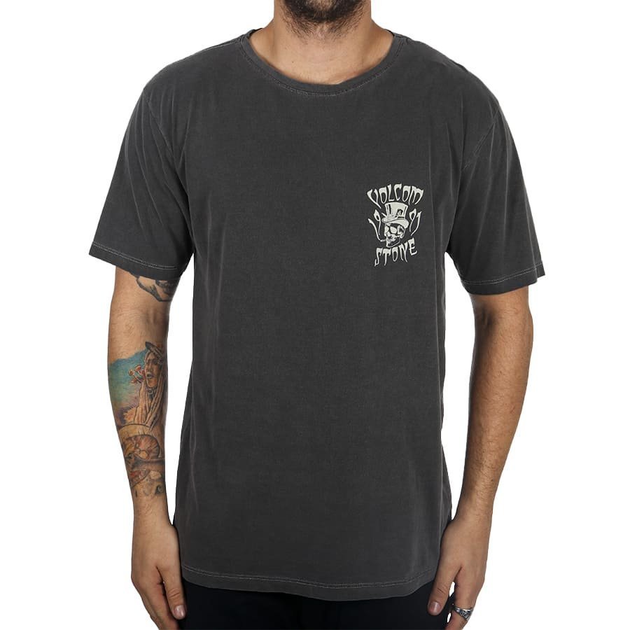 Camiseta Volcom Esp Mc Stoneys Bone Cinza Escuro - Rock City