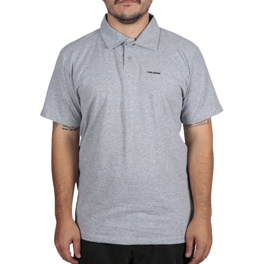 Camiseta Volcom Polo Corporate Cinza - Rock City