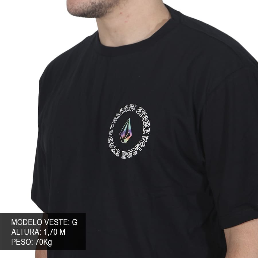 Camiseta Volcom Star Shields Preto - Rock City
