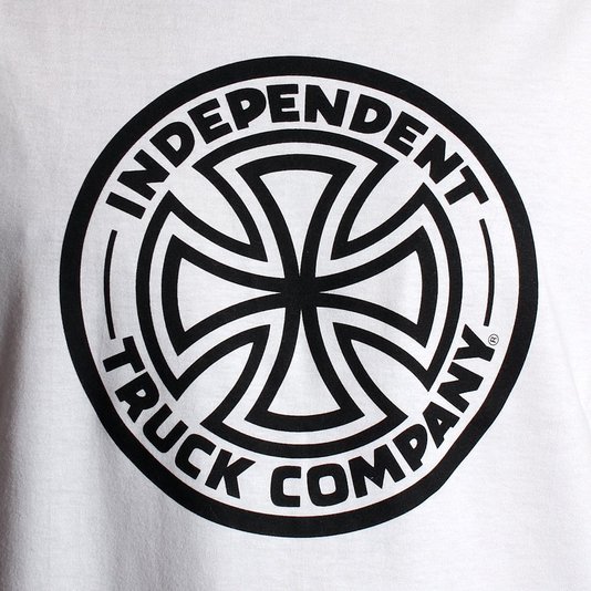 Camiseta Independent Cross Logo Branco - Rock City
