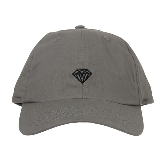 Boné Diamond Micro Brilliant Dad Hat Cinza Claro - Rock City