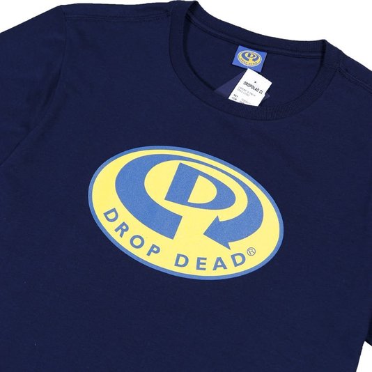 Camiseta Drop Dead Logo Azul Marinho - Rock City