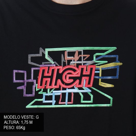 Camiseta High Company Screensaver Preto - Rock City