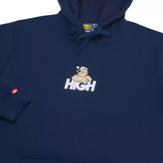 Moletom High Company Popeye Logo Azul Marinho - Rock City