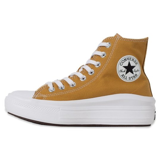 Tênis Converse Chuck Taylor All Star Move Seasonal Plataforma Caramelo ...