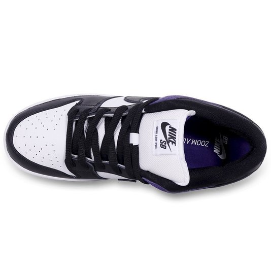 Tênis Nike Sb Dunk Low Pro Preto/Branco/Roxo - Rock City