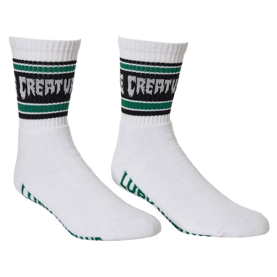 Meia Creature Lurtk With Us Branco - Rock City