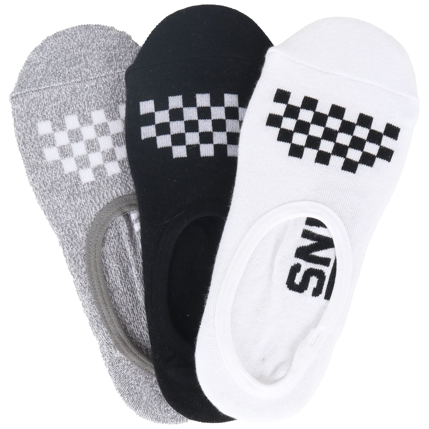 Meia Vans Classic Assorted Canoodle 3 Pack Preto/Branco/Cinza - Rock City
