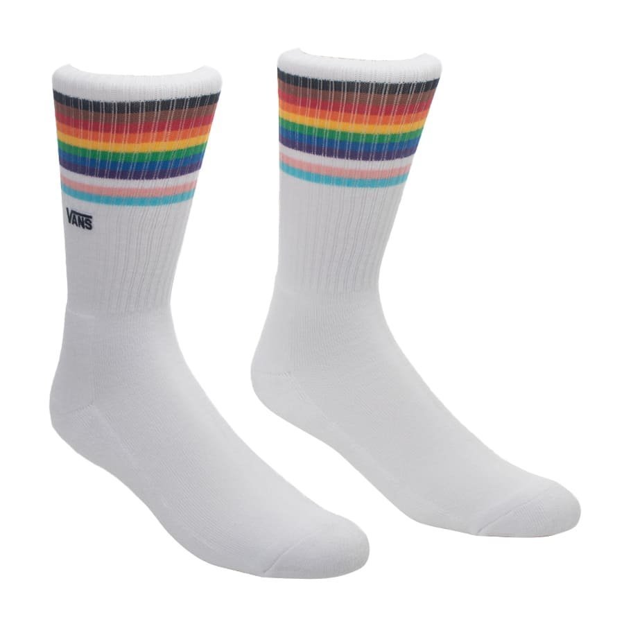 Meia Vans Pride Crew Branco - Rock City