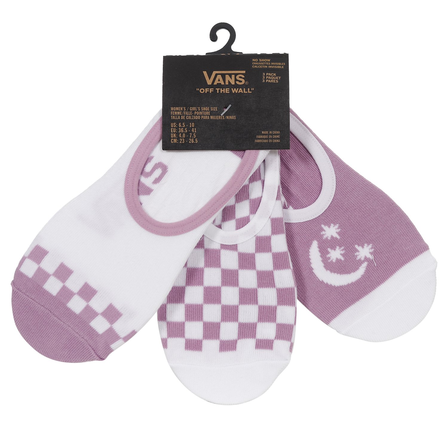 Meia Vans Resort Canoodle 3 Pack Lilás/Branco - Rock City