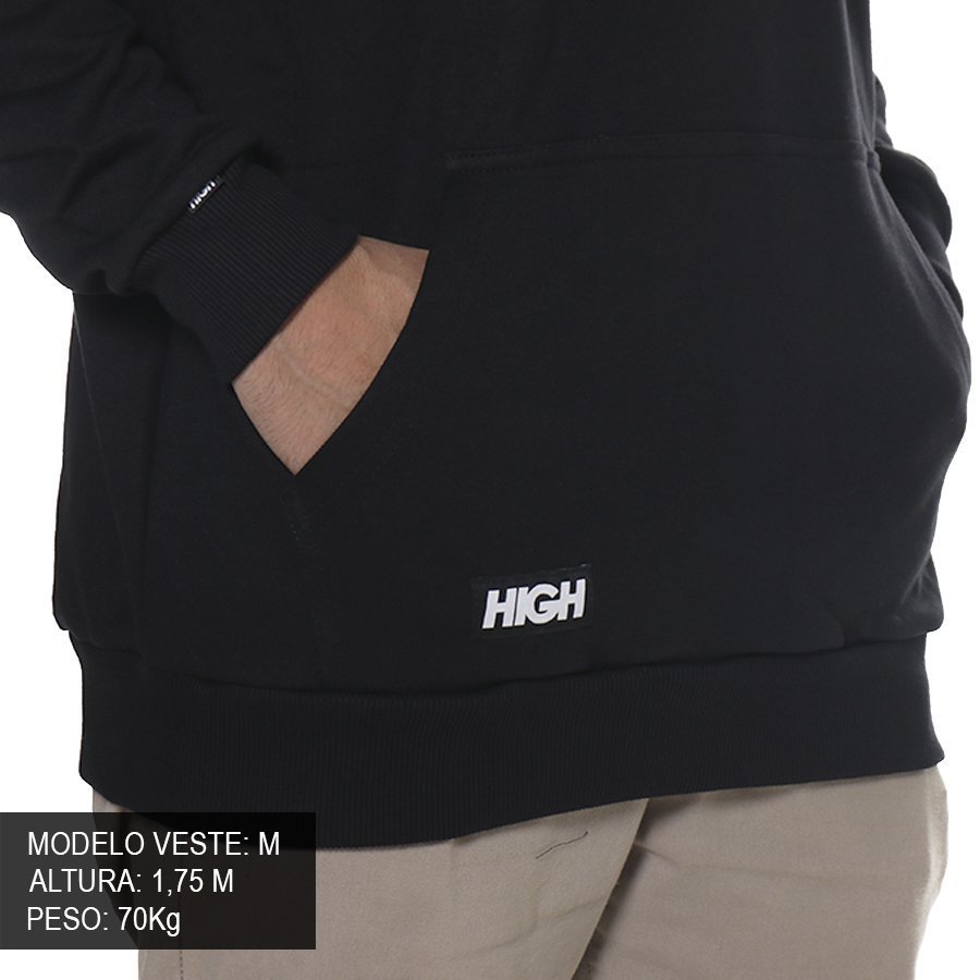 Moletom High Company Big Patch Preto - Rock City