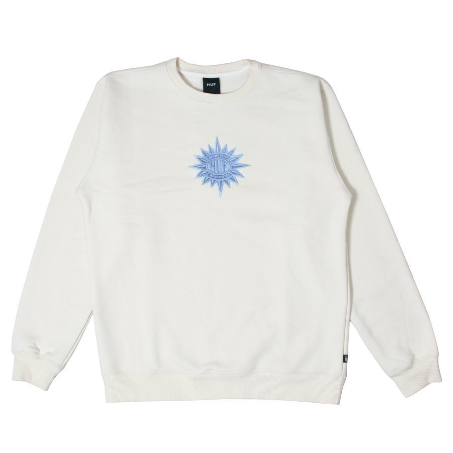 Moletom Huf New Sun Crew Off White - Rock City