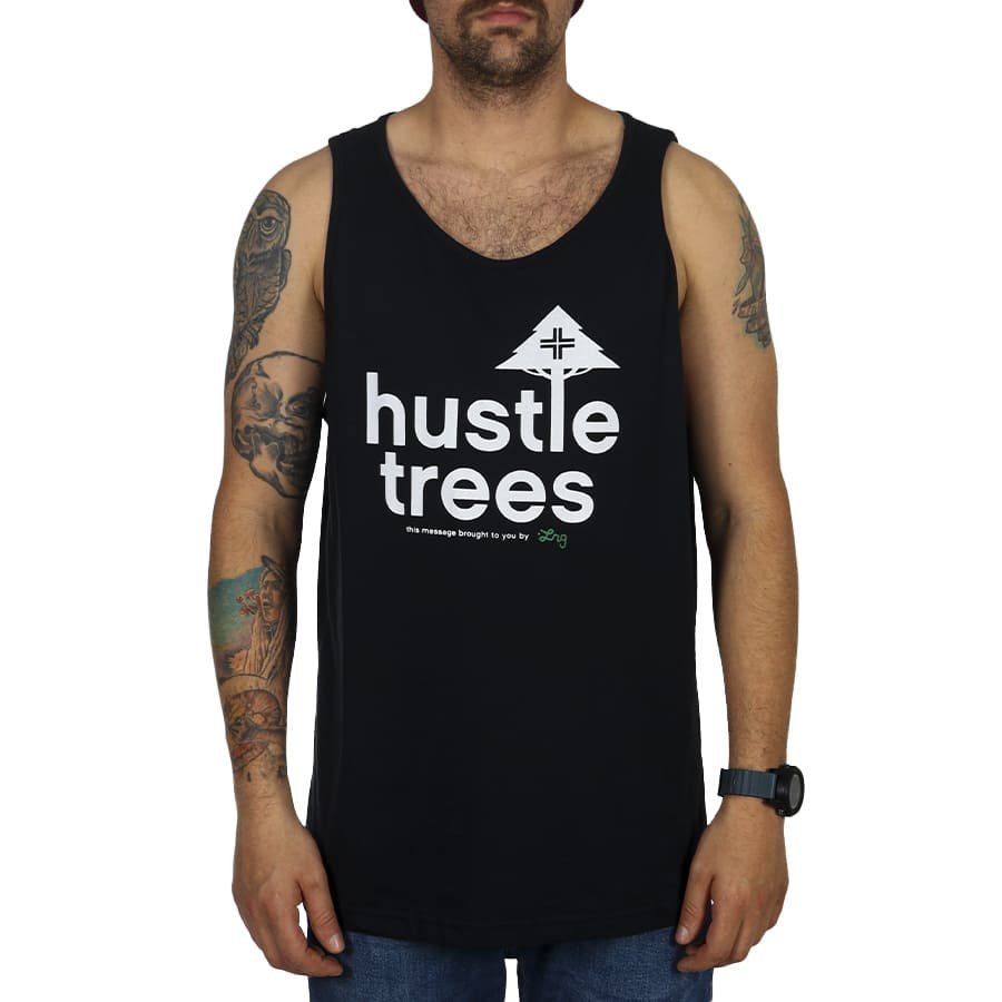 Regata Lrg Hustle Trees Preto - Rock City