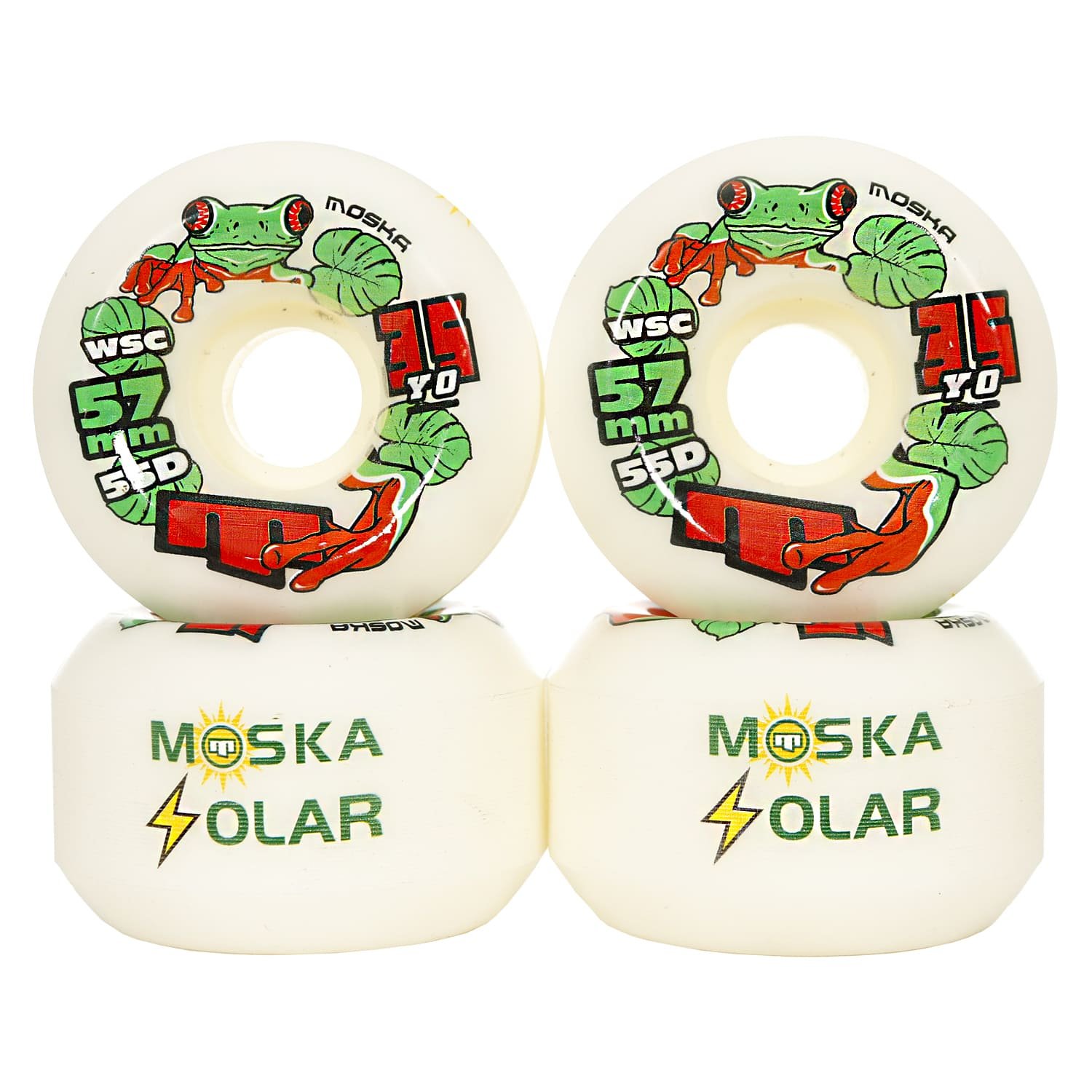 Roda Moska Wsc Quadry 55d Branco - Rock City