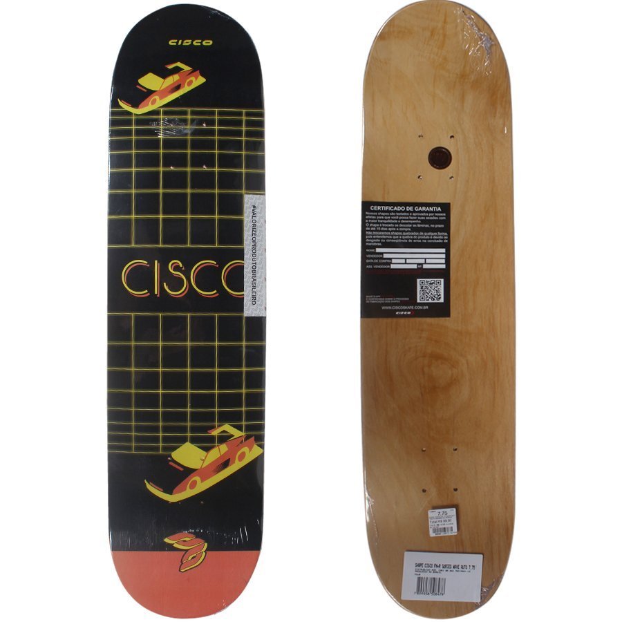 Shape Cisco FN+R Wave Auto 7.75 Preto/Amarelo/Laranja - Rock City