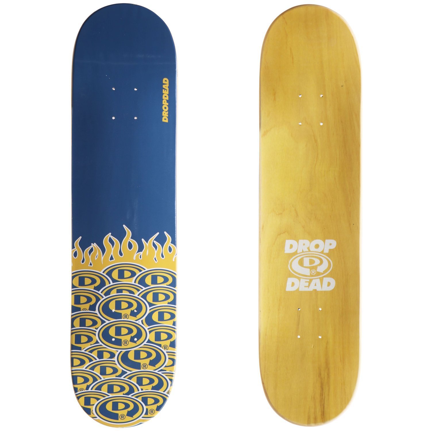 Shape Drop Dead Logo Serie Fire Marfim Azul/Amarelo - Rock City