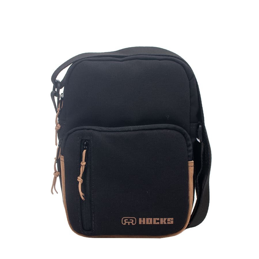 Shoulder Bag Hocks Viaggio Preto/Marrom - Rock City