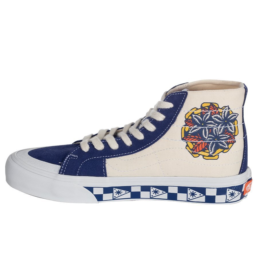 Tênis Vans Sk8-Hi 318 Decon Dj Javier Creme/Azul - Rock City